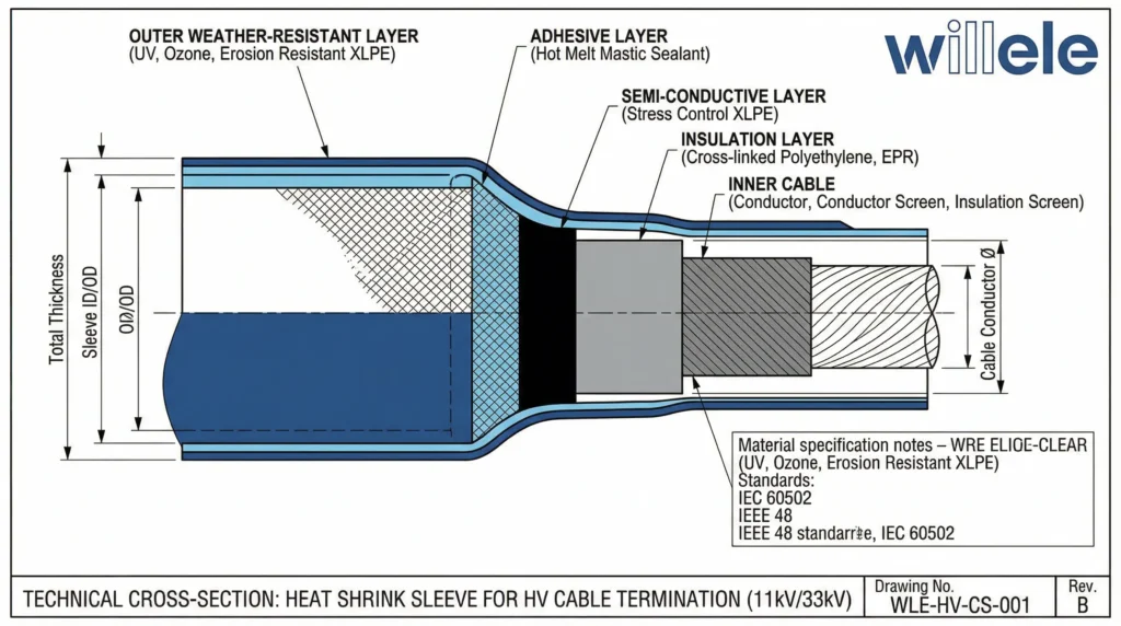 Heat Shrink Sleeve for High Voltage Cable Termination - willele.com